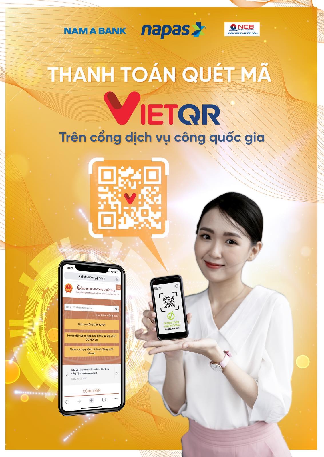 Thanh toán trực tuyến thuận lợi bằng mã VietQR trên Cổng dịch vụ công