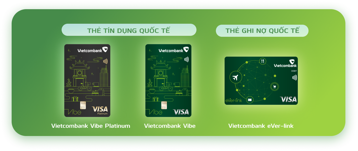 Ra mắt Bộ ba sản phẩm thẻ Vietcombank thương hiệu Visa mới