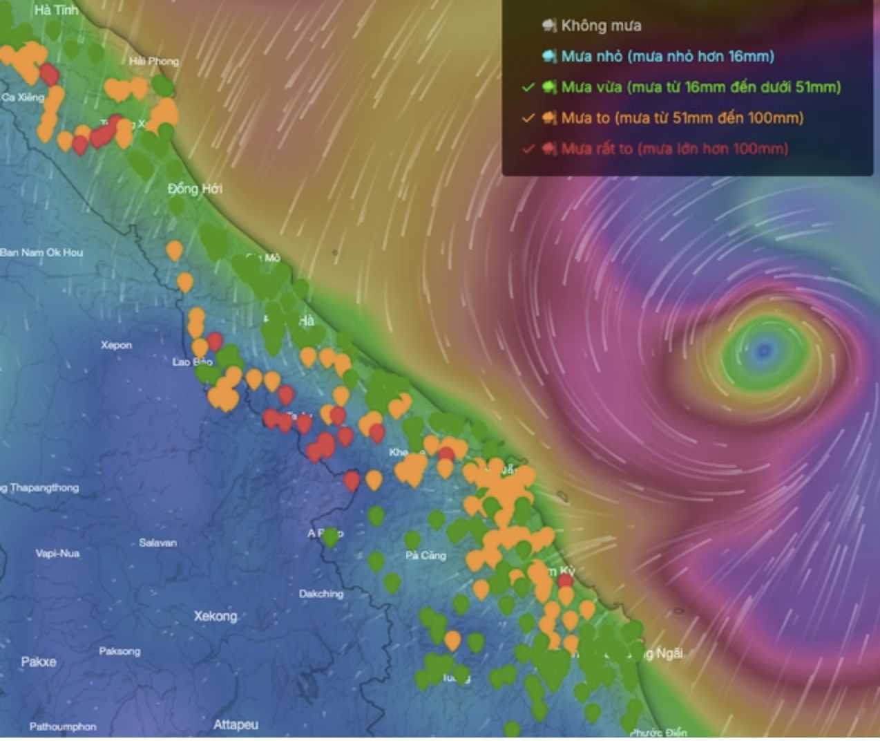 CẬP NHẬT 28/9: Bão số 10 tăng cấp, cách TP Huế 170km về phía Đông