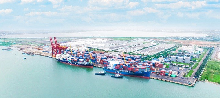 Direct maritime route connecting Chu Lai Port with U.S. Port of ...