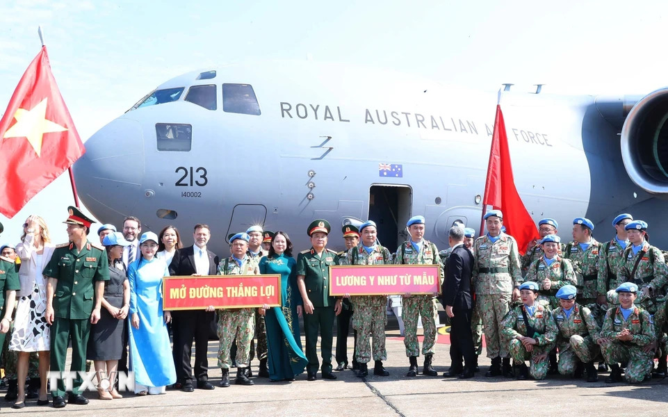 Send-off ceremony for peacekeeping field forces to Abyei and South Sudan