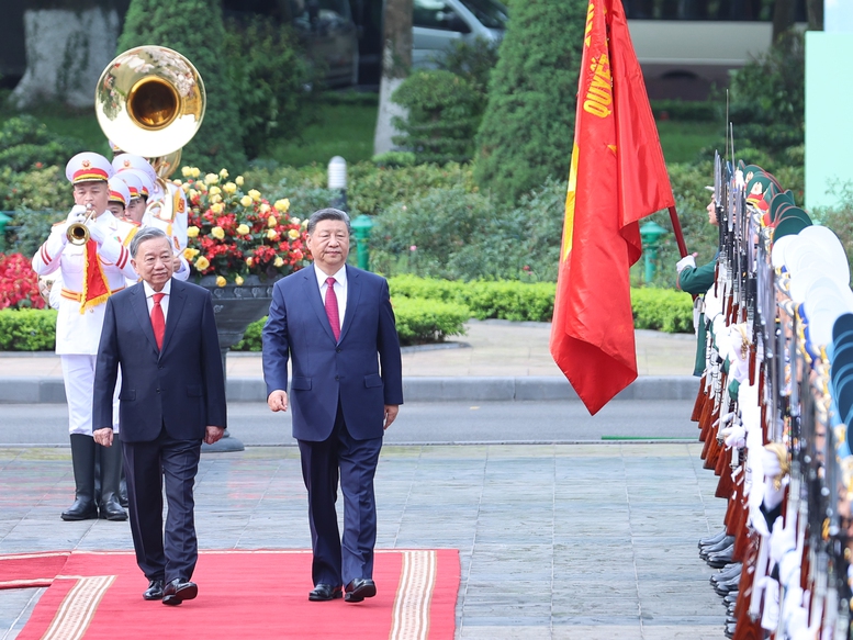 Official welcome ceremony for top Chinese leader Xi Jinping