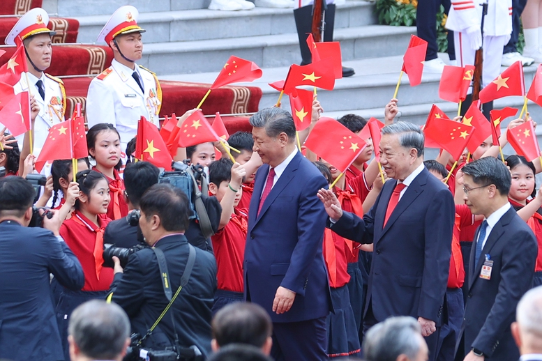 Official welcome ceremony for top Chinese leader Xi Jinping