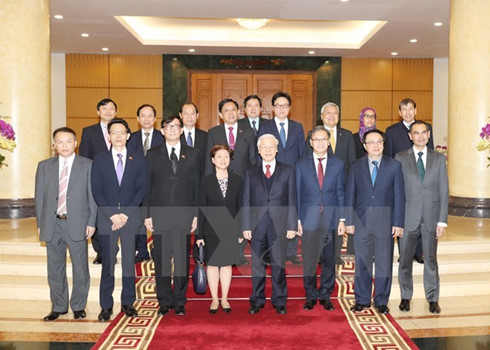 Party leader receives ASEAN members’ diplomatic representatives