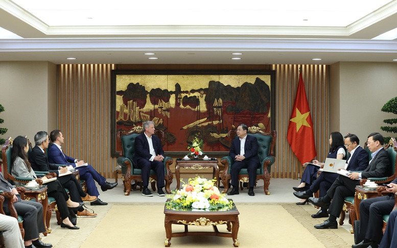 Phó Thủ tướng Thường trực Phạm Gia Túc tiếp đại diện Tập đoàn CIP (Đan ...