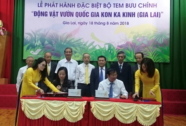 Phát hành đặc biệt bộ tem ‘Động vật Vườn Quốc gia Kon Ka Kinh’