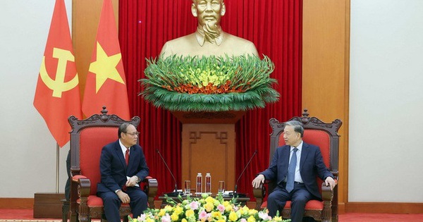 Tổng Bí thư Tô Lâm tiếp Phó Thủ tướng, Bộ trưởng Công an Lào Vilay ...
