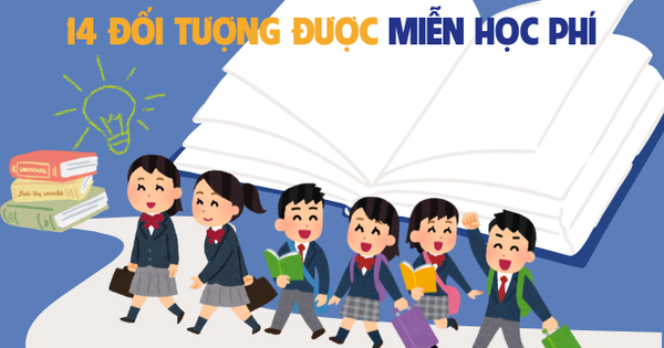 Infographics: Các đối tượng được miễn học phí