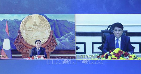 President Luong Cuong holds online talks with top Lao leader