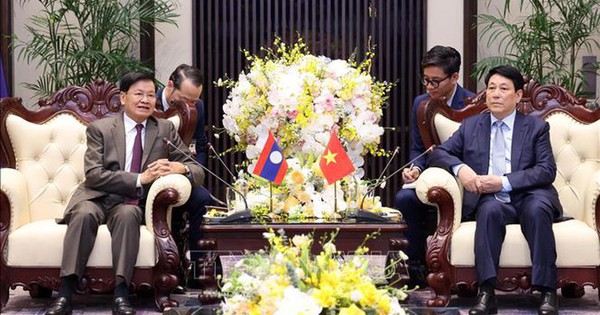 State leader receives Lao General Secretary and President