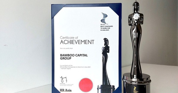 Bamboo Capital giành giải thưởng “Nơi làm việc tốt nhất châu Á” 2021
